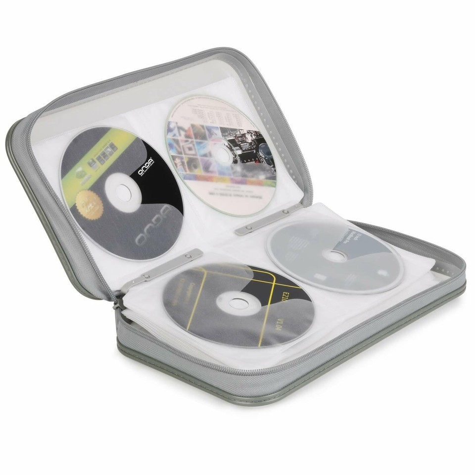 80 CD DVD Carry Case Cover Disc Storage Holder CD Sleeve Wallet Album ...