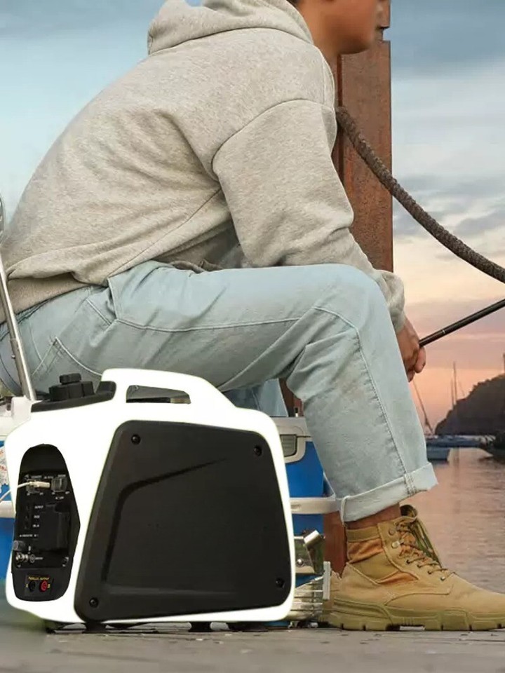 Gasoline 800W Silent Small All-copper Inverter Generator Household ...