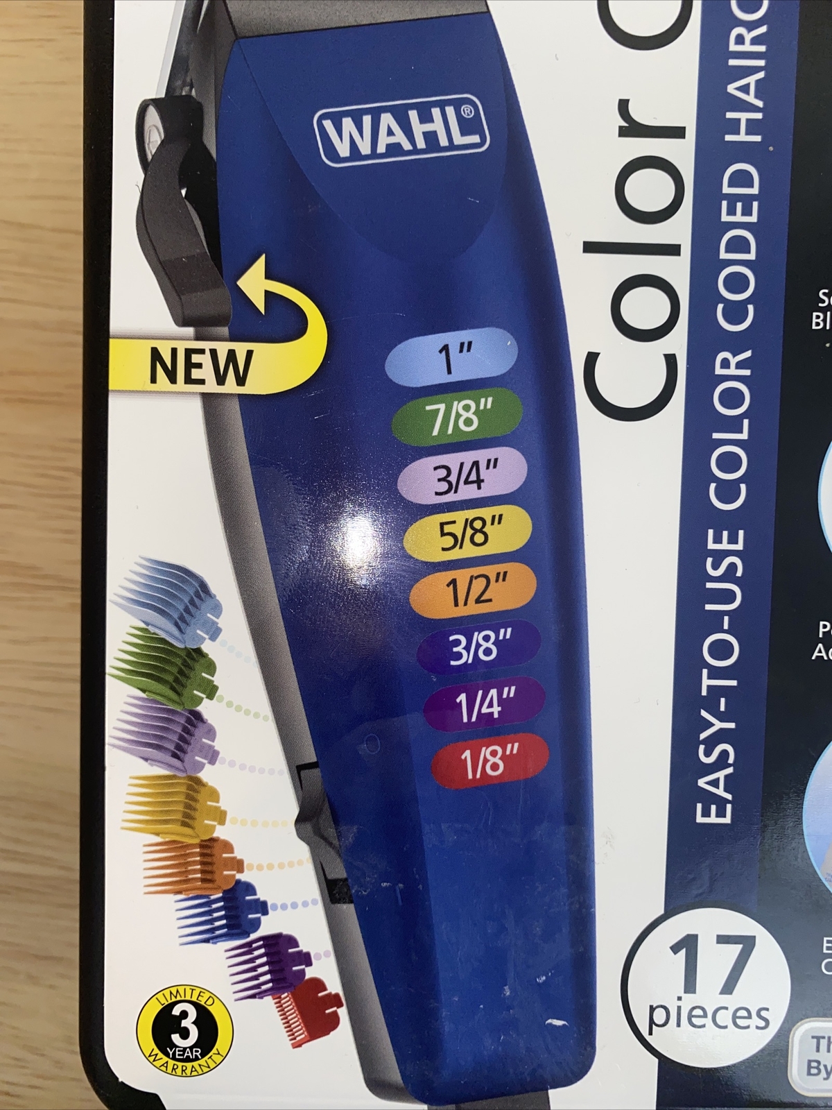 Wahl Color Code 17pc Professional Hair Clippers Trimmers Complete Kit ...