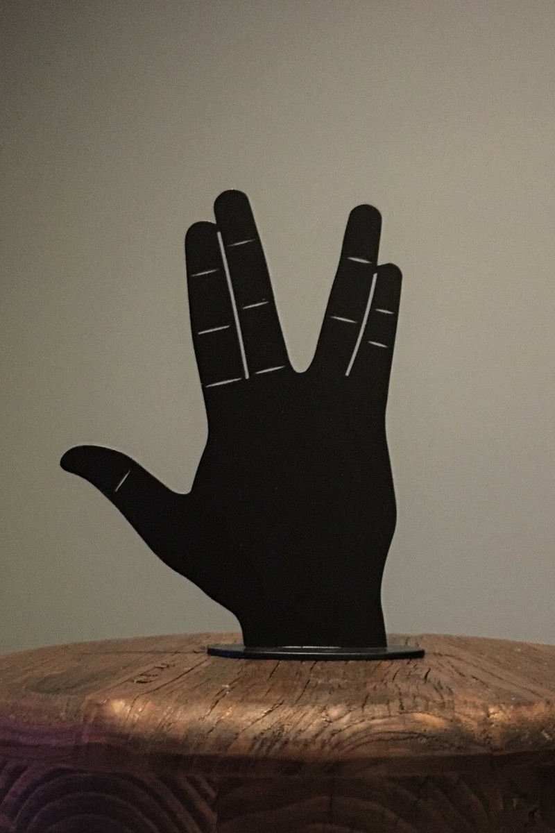 Live Long And Prosper Sign Star Trek Live Long And Prosper White Damen