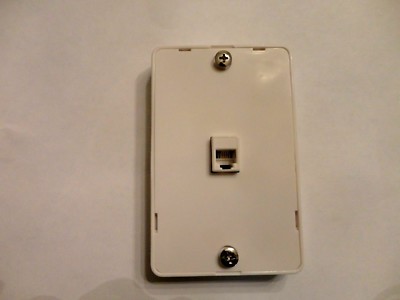 3 WAY Modular Surface Mount Phone Jack Wall Plate Flush Telephone, 4C6P ...