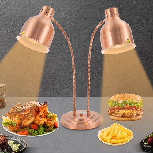 Commerial Dual Bulb Heat Lamp Food Warmer Food Warming Lamp for ...