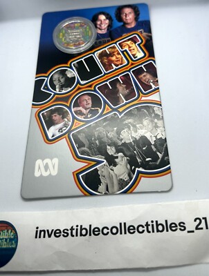 2024 50c 50th Anniversary Of Countdown Coloured Unc Coin In Card ...