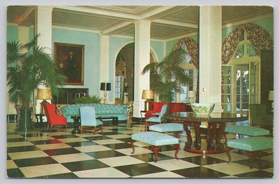 The Greenbrier Main Lobby West Virginia Vintage Photochrome Postcard | eBay