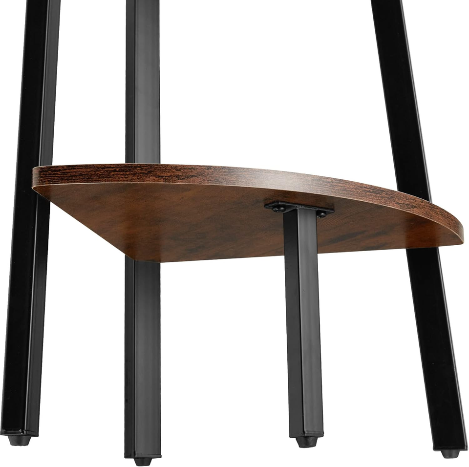 ® Scaffale Ad Angolo, Stile Industriale, Metallo E Legno, Libreria ...