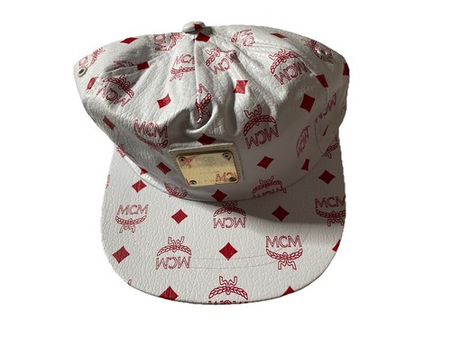 Vintage 80s MCM Snapback Hat Dapper Dan Era Hiphop Cap White Red | eBay