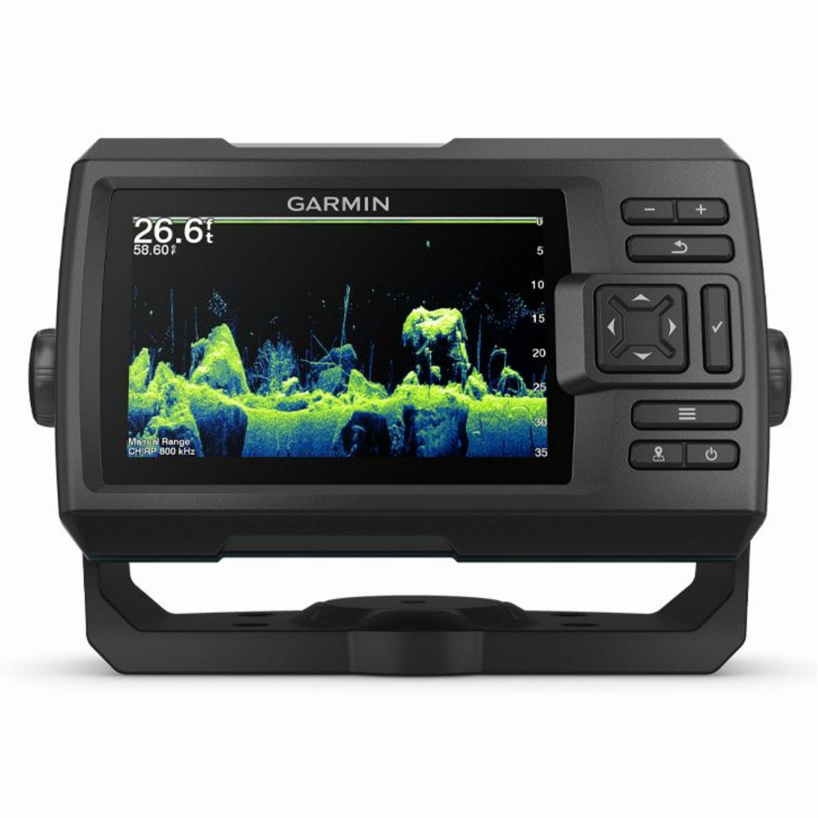 Garmin STRIKER Vivid 5cv 5'' Marine GPS Fish Finder│ClearVU│CHIRP Sonar ...