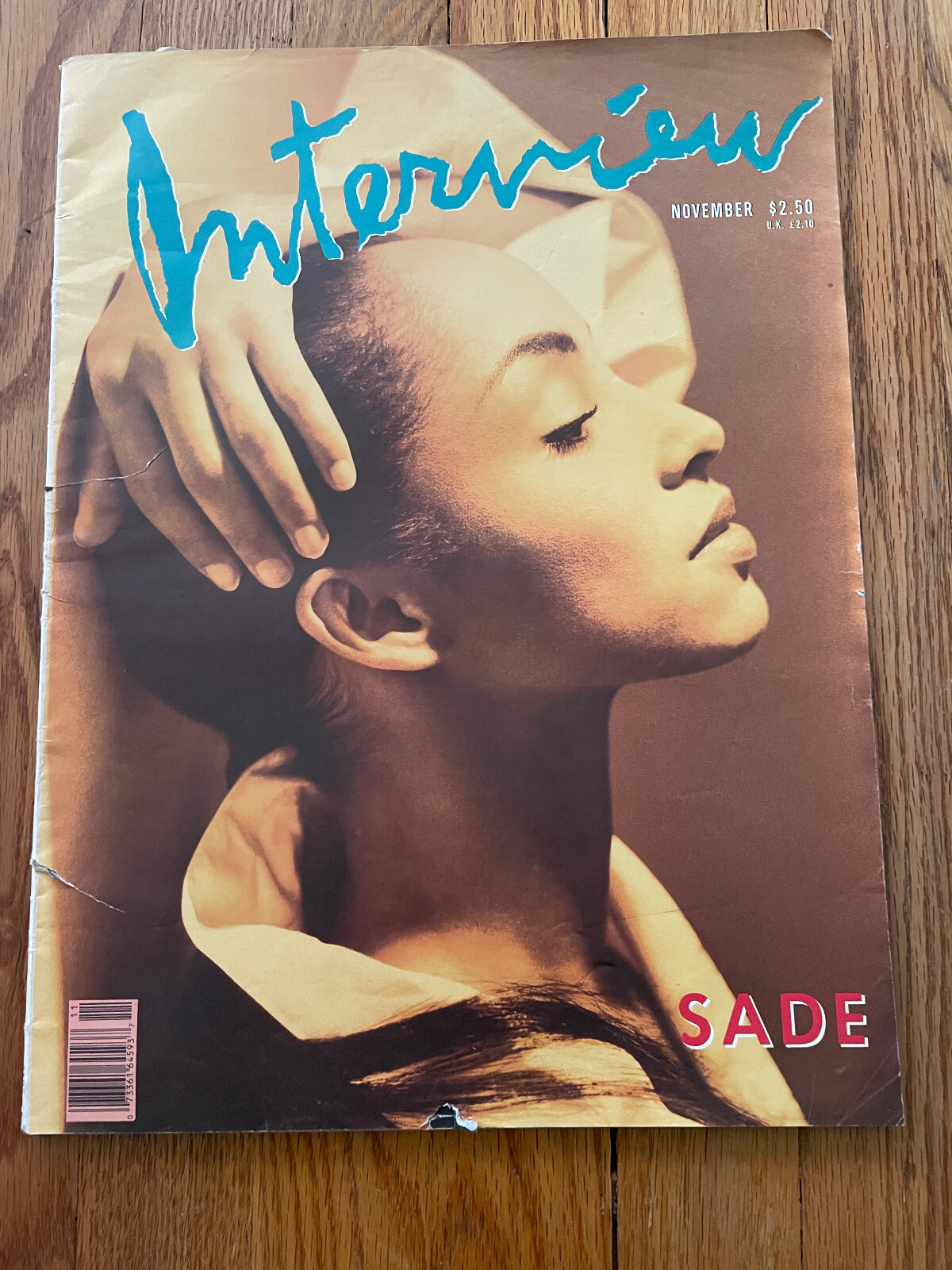 ANDY WARHOL'S INTERVIEW MAGAZINE NOVEMBER 1988 SADE HUTCHENCE MELANIE ...