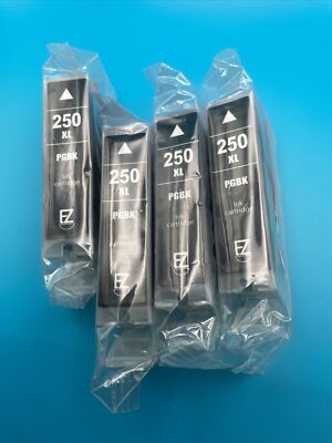 250XL Black Ink Cartridges EZ ink- Lot of 4 NEW | eBay