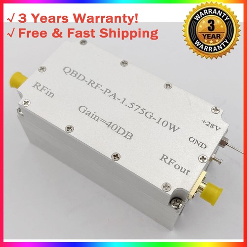QBD-RF-PA-1.575G-10W 1.5-1.6GHz RF Power Amplifier GPS Beidou RF Power ...