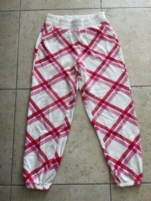 COLSIE Sweatpants Joggers Size XS Pull ON Pink Red White Patterned NWOT ...