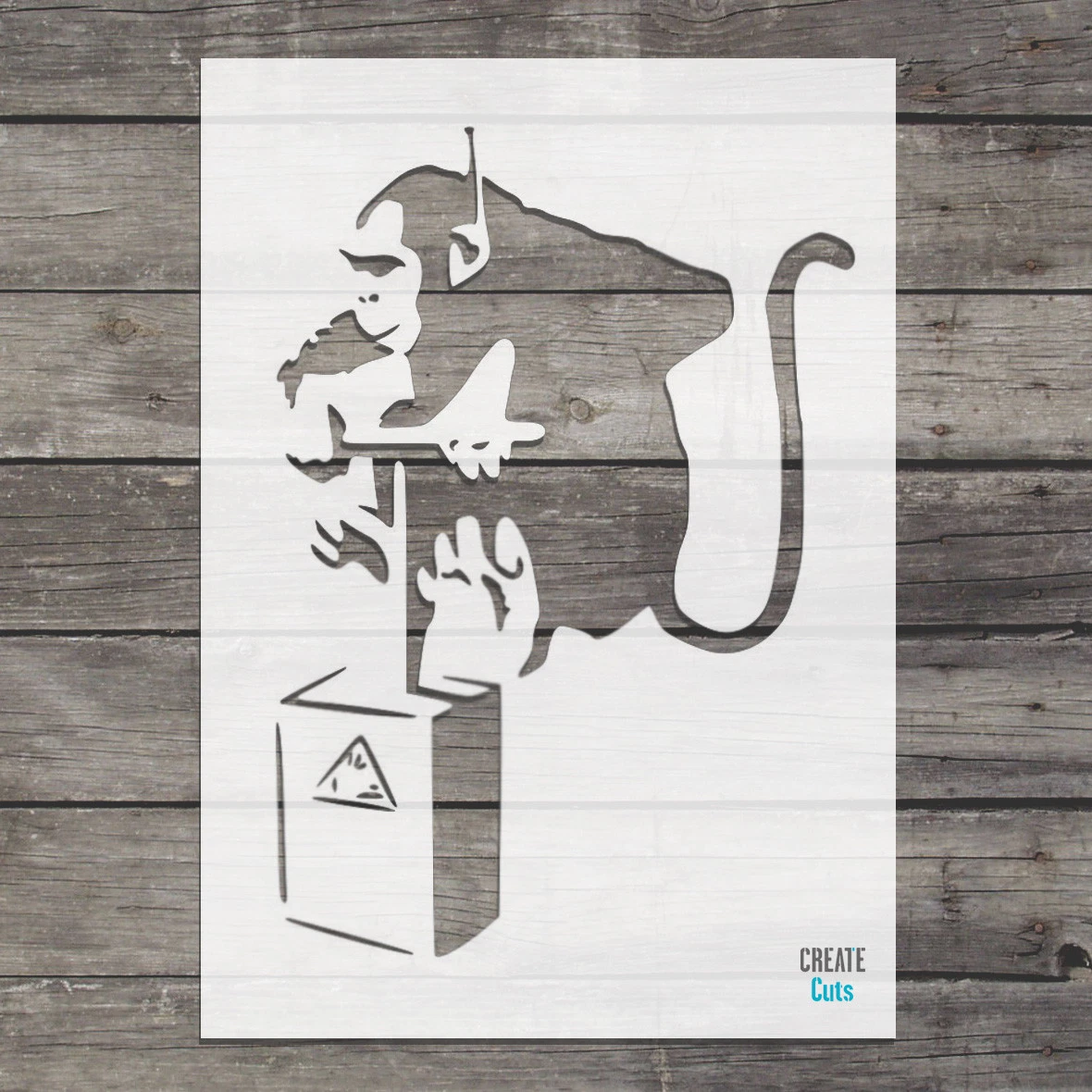 Banksy Stencils Monkey