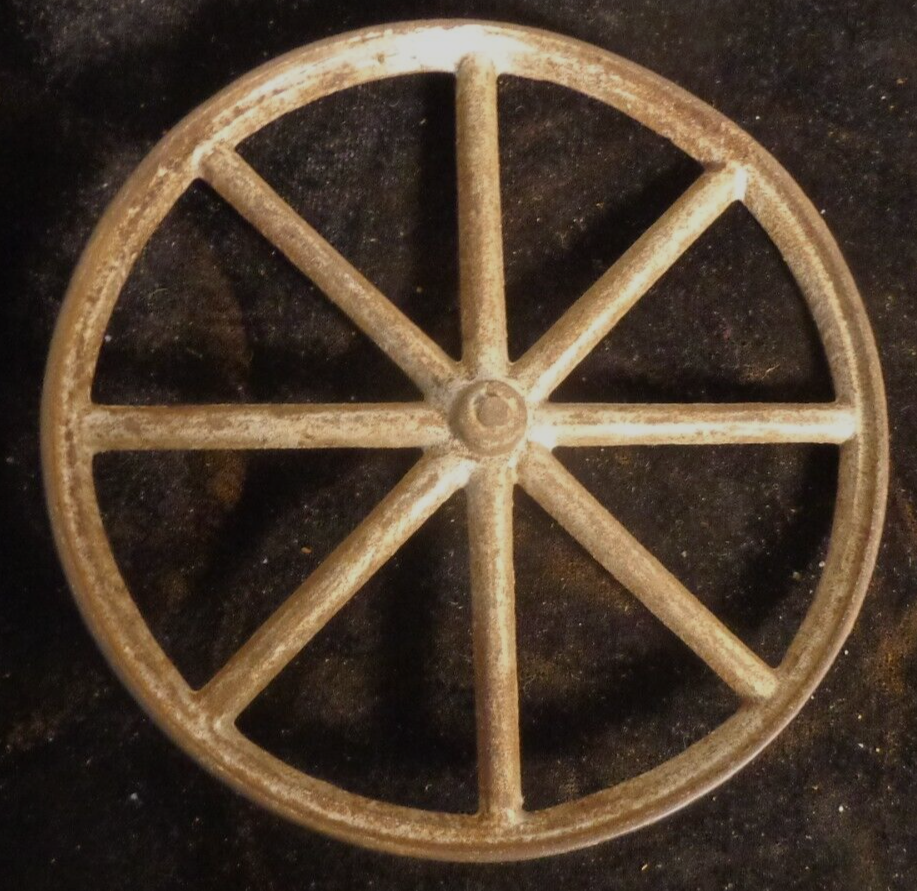 Cir Nineteenth Century Original (2) Cast Iron (8) Spoke 4 1/4" Toy ...