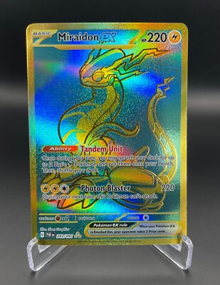 Miraidon ex 243/091 Sv: Paldean Fates Hyper Rare Gold Pokemon TCG | eBay
