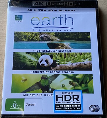 Earth-One Amazing Day | 4K UHD + BLU RAY 2017) NEW & SEALED RATED G BBC ...