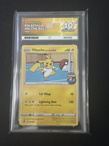 ACE 10 - Pikachu On The Ball 001/005 Promo 2020 Pokemon TCG | eBay UK