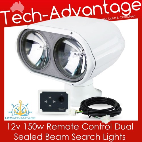 12v Waterproof Dual Beam MADE IN ITALY Remote Controlled 150W Night ...