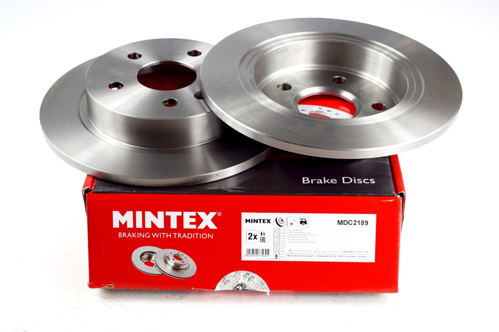 2X MINTEX REAR DISC BRAKES MDC2189 SAAB 9-5 1.6 2.0 2.8 VAUXHALL ...