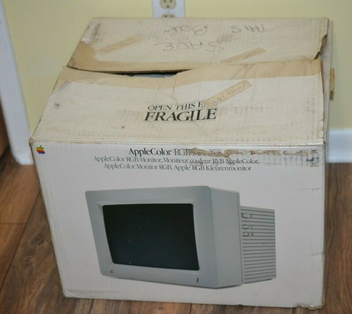 Vintage Macintosh Apple Color Monitor Box Original Empty Box only | eBay
