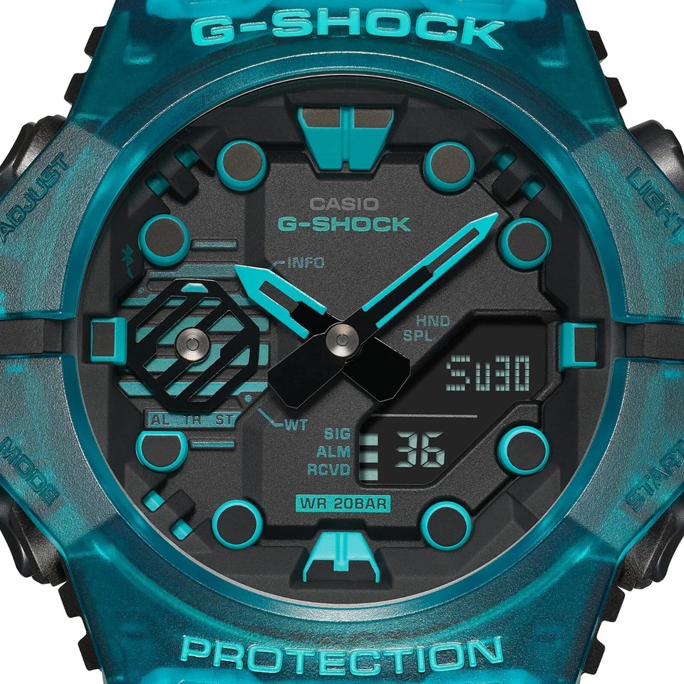Casio Watch G-Shock GA-B001G-2A Men'S Turquoise Blue Skelet new with ...