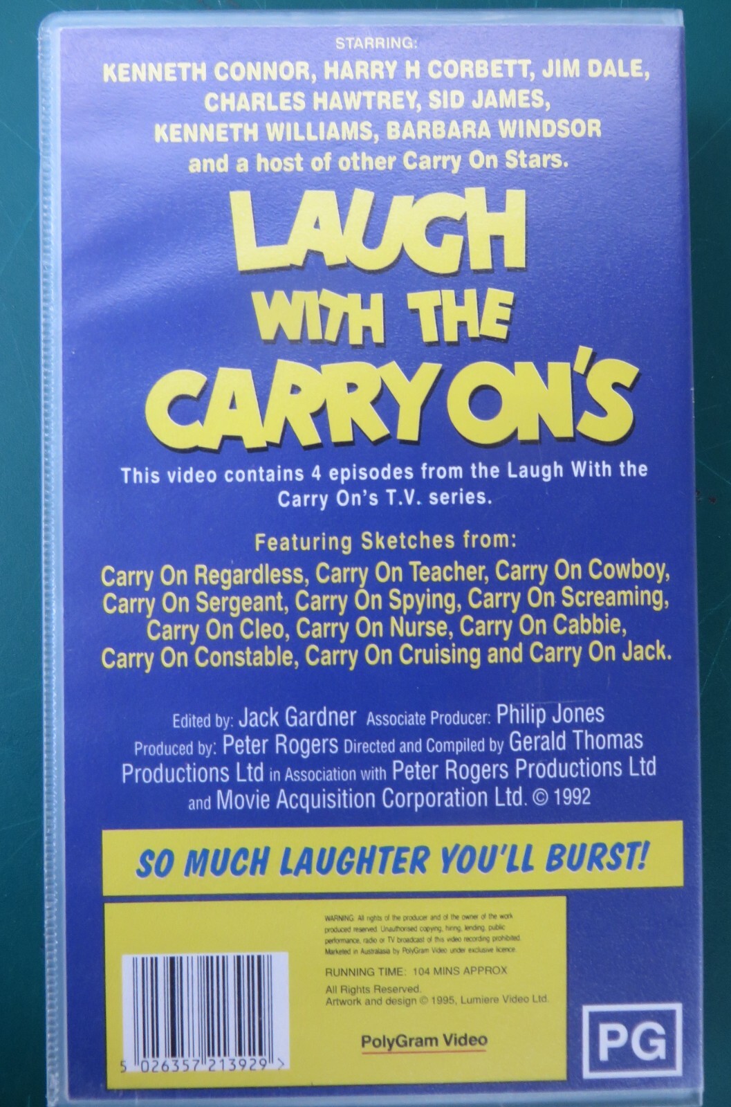 Carry On - Laugh With The Carry On's - VHS video tape | eBay Australia