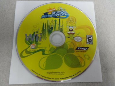 Spongebob's Atlantis Squarepantis Nintendo Wii Game Disc Only Free Ship ...