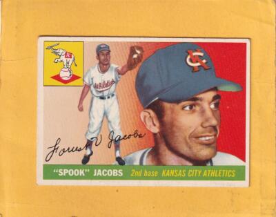 1955 Topps #61 Spook Jacobs Athletics VG/EX Very Good/Excellent #24628 ...