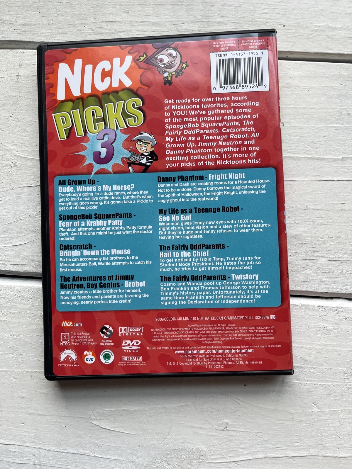 Nick Picks Collection Volumes 1-3 (DVD, 2007, 3-Disc Set) for sale ...