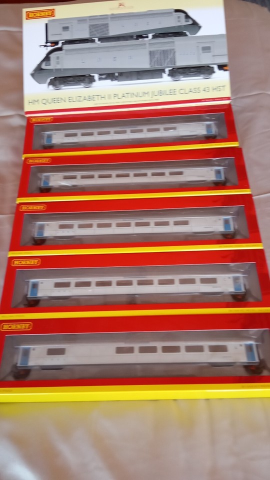 Hornby HM Queen Elizabeth II Platinum Jubilee HST Train Pack - R30215 ...