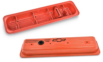 PROFORM SBC Center Bolt Valve Covers Orange (141-918) | eBay