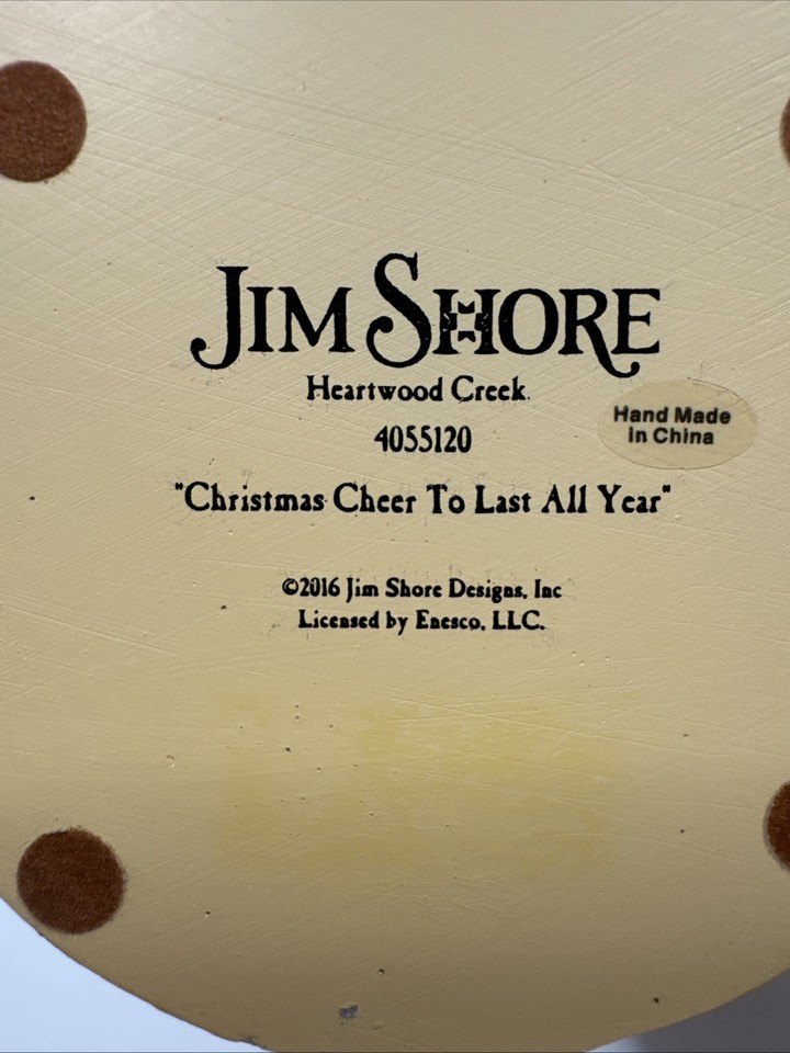 Jim Shore CHRISTMAS CHEER TO LAST ALL YEAR Santa. Original Box, W/Tags ...
