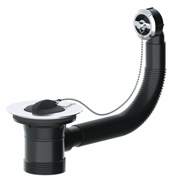 Kitchen Sink Waste Combination Plug & Chain Type 1.5" Thread (48mm ...