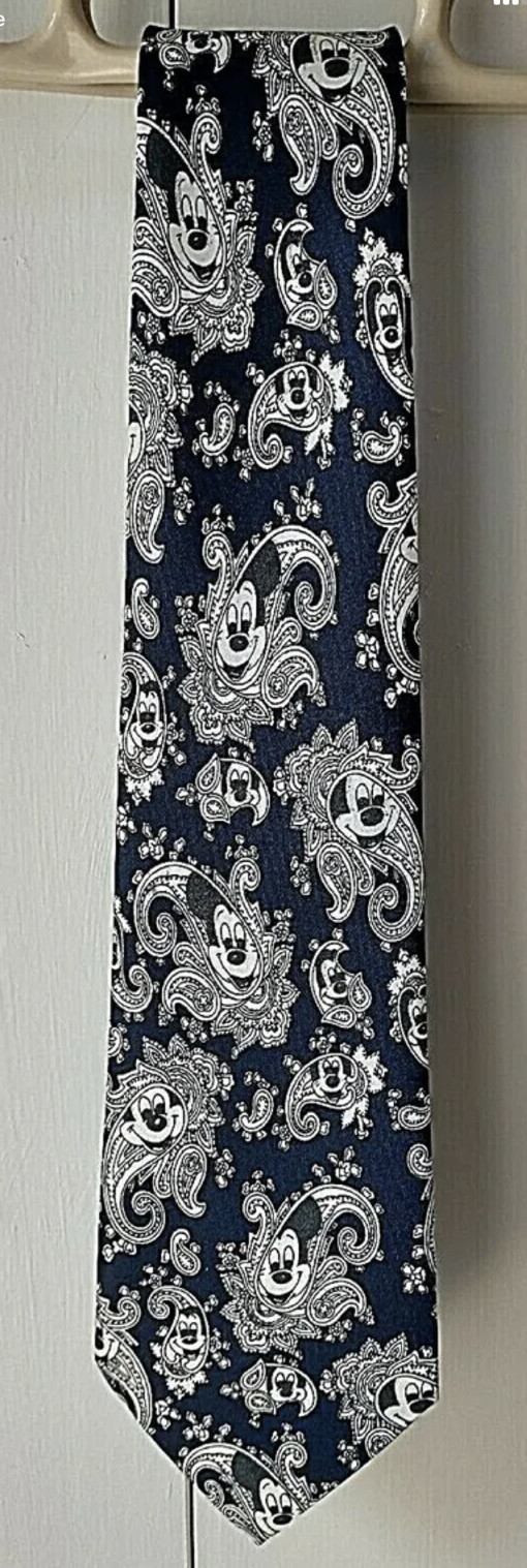 GALLOP WEAR PRODUCTION Mickey Mouse Silk Neck Tie PAI… - Gem
