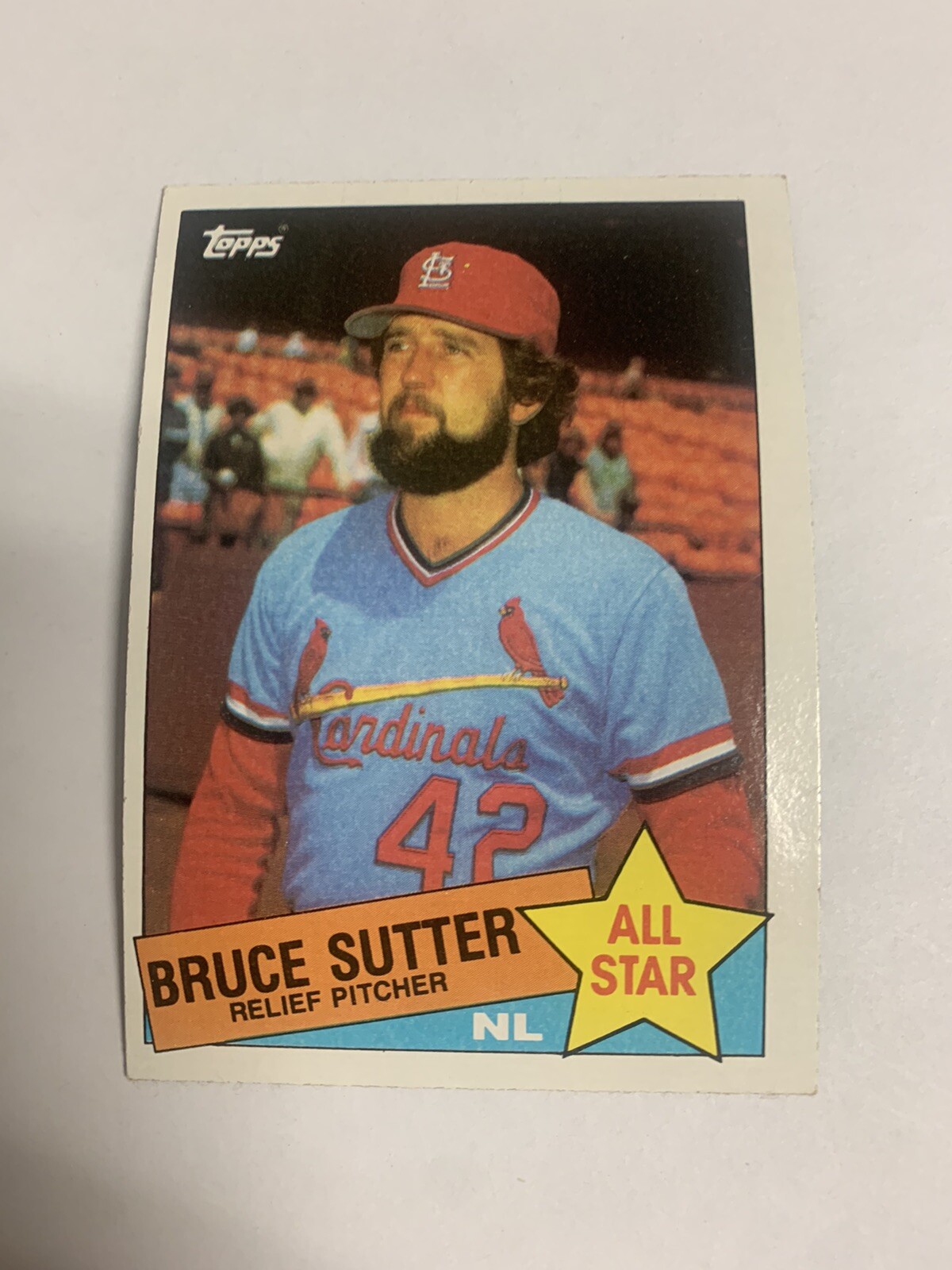 1985 Topps All Star Bruce Sutter St Louis Cardinals | eBay