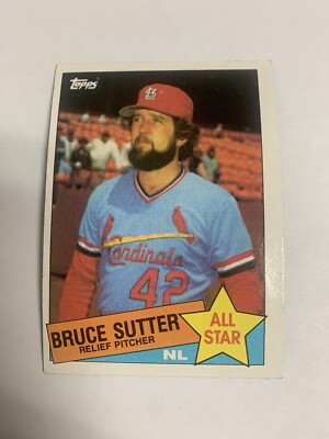 1985 Topps All Star Bruce Sutter St Louis Cardinals | eBay