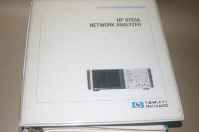 HP Hewlett Packard 8753A Network Analyzer On-Site System Service Tech ...