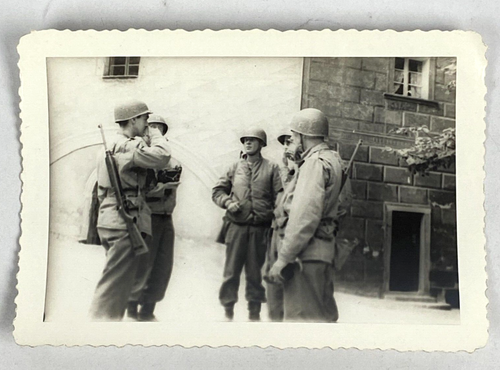 WWII US Army Photo Soldiers M1 Carbine Rifles European Theater Original ...