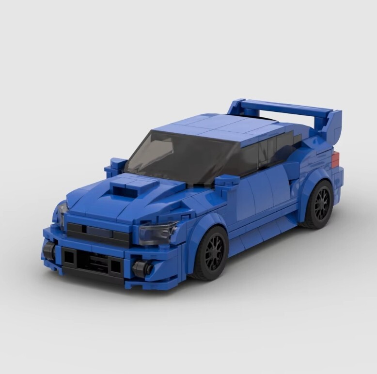 LEGO Car MOC Subaru WRX STI Speed Champions Rally Racing Sports Car ...