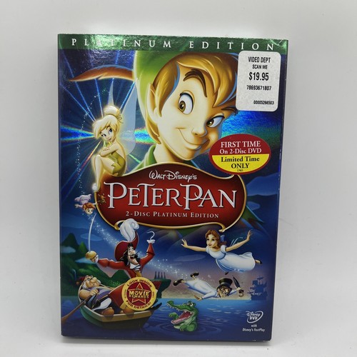 Peter Pan 2-Disc Platinum Edition (DVD, 2007) Brand New, Sealed With ...
