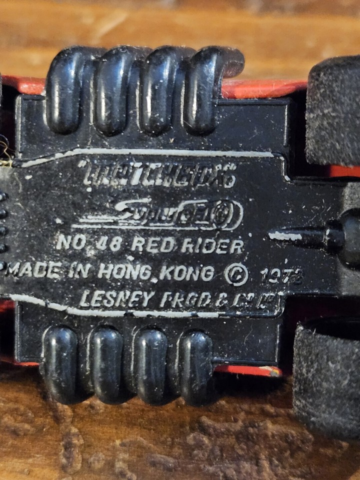 Vintage Matchbox RED RIDER 1972 Superfast Dodge Charger #48 Loose | eBay