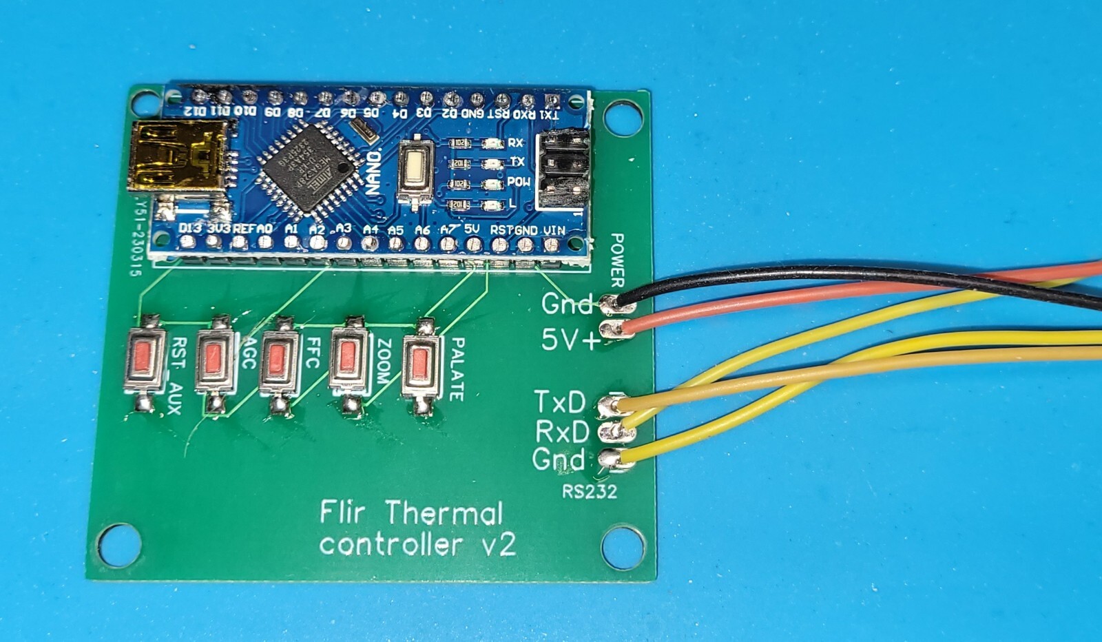 Flir TAU/TAU2 Thermal Camera Controller Color Palate/Zoom/Freeze/FFC ...