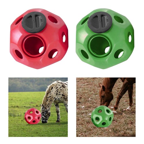 Fun 15.7" Horse Treat Ball Multipurpose Hay Feeder Ball Hay Feeding Toy ...