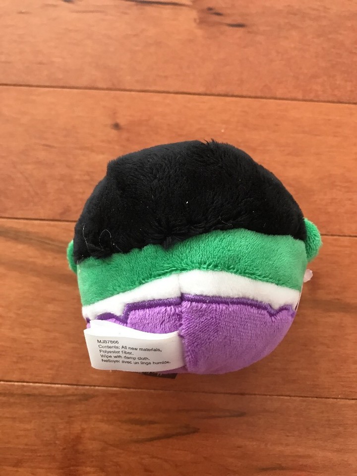 HALLMARK FLUFFBALLS Marvel HULK 3" PLUSH BALL ORNAMENT Stuffed Toy NEW ...