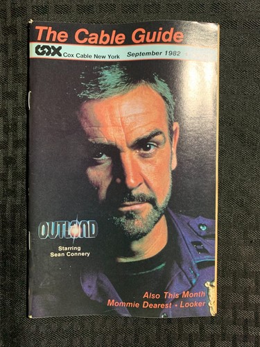 1982 Sept THE CABLE TV GUIDE Magazine VG/FN 5.0 Sean Connery / Mommy ...