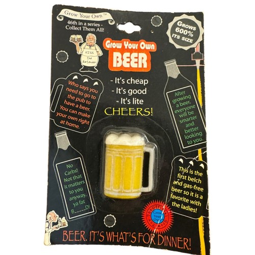 Grow Your Own Beer Vintage Gag Gift Stocking Stuffer Grows In Water ...