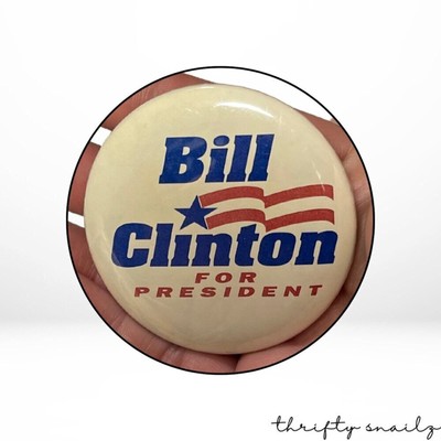 Bill Clinton For President Vintage Button | eBay