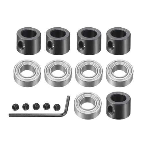 5 Set Bearings Accessory Kit Bearings Stop Ring 1/4" ID 1/2" OD ...