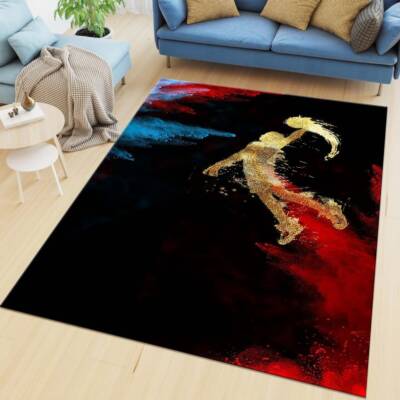 Basketball Rug, Sports Rug, NBA Fan, Modern Rug, Popular Rug, Custom ...