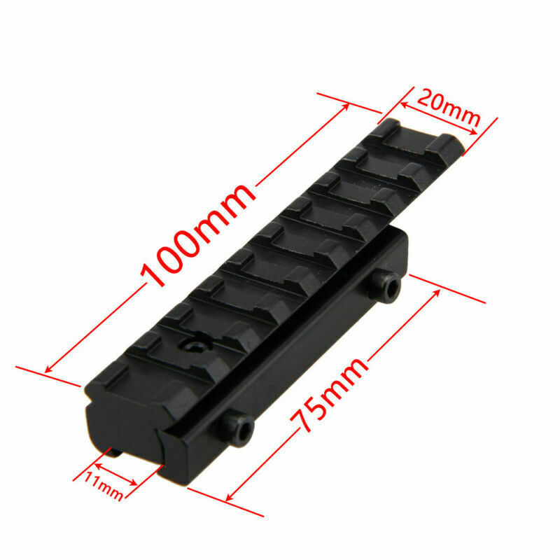 11mm to 20mm Base Scope Mount Dovetail Extend Weaver Picatinny Rail ...