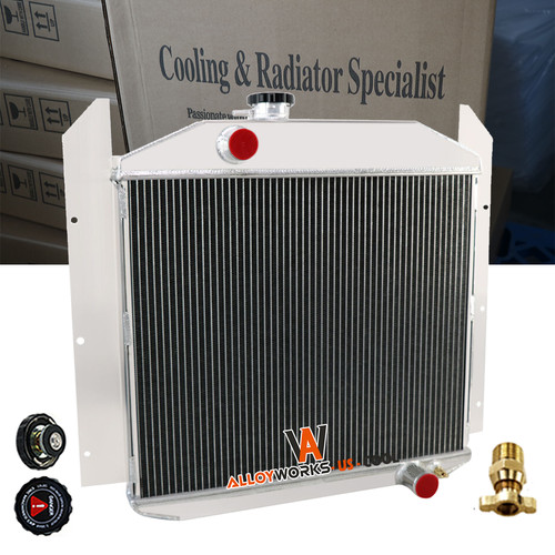 4 Rows Radiator for Studebaker Champion 2R5 2R6 Commander 1949-1952 ...